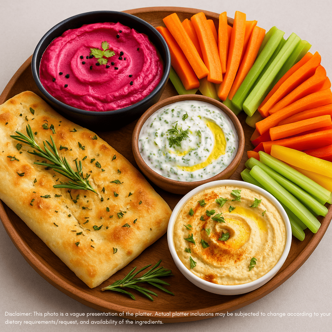 DIP PLATTER | $10 per person – Coffs Harbour Catering Company